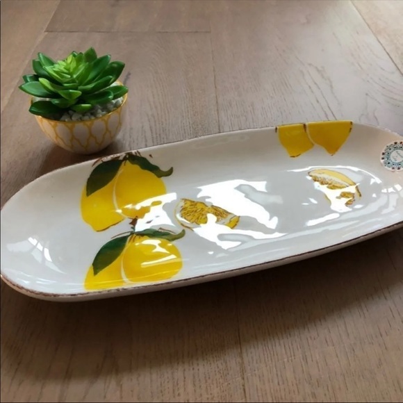 papart | Dining | Papart Ceramic Lemon Serving Plate Platter Tray ...